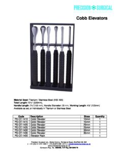 Cobb Elevators - Precision Surgical